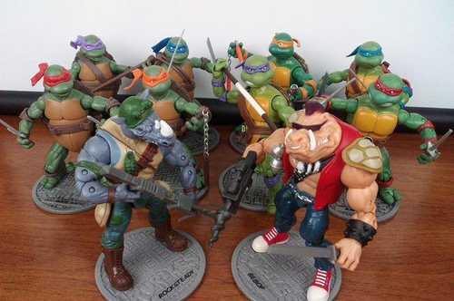 Фигурки tmnt Animated 1988 - Movie 1990 collection