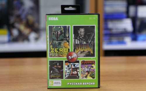 Картридж Sega BS-5005 5в1 (Zero Tolerance)