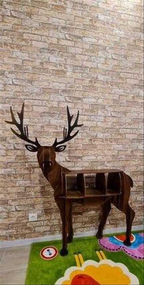 Параметрическая мебель, олень, полка, тумба