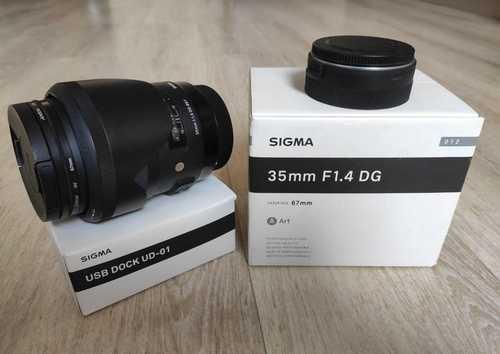 Sigma AF 35mm f/1.4 DG HSM Art Canon/Dock station