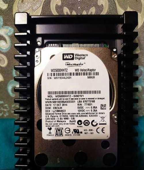 Жесткий диск WD VelociRaptor 500GB
