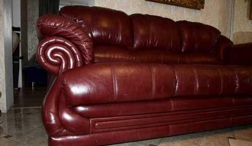 Кожаный диван britannica