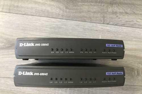 Комплект голосовых шлюзов Dlink FXO 6004 FXS 5004