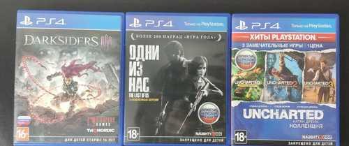 Игры PS4 Darksiders, Last of Us, Uncharted 1,2,3