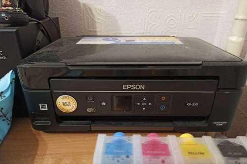 Мфу принтер струйный Epson xp330 снпч
