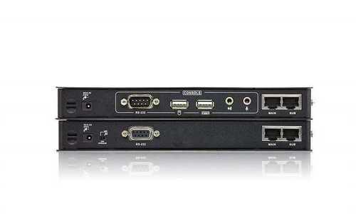 KVM удлинитель aten CE604 оснащен портом RS-232 дл