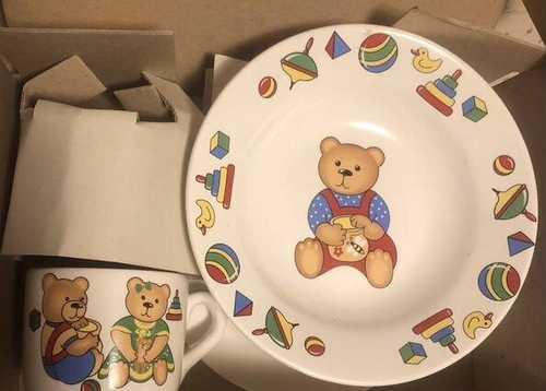 Новый набор столовой посуды для детей