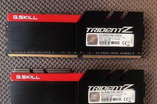 Оперативная память ddr4 gskill trident z 2x8Gb 300