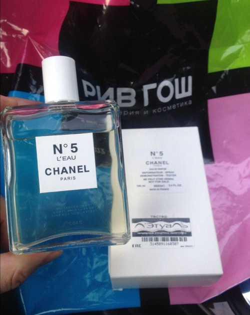 Chanel no 5 l eau 100ml оригинальный тестер