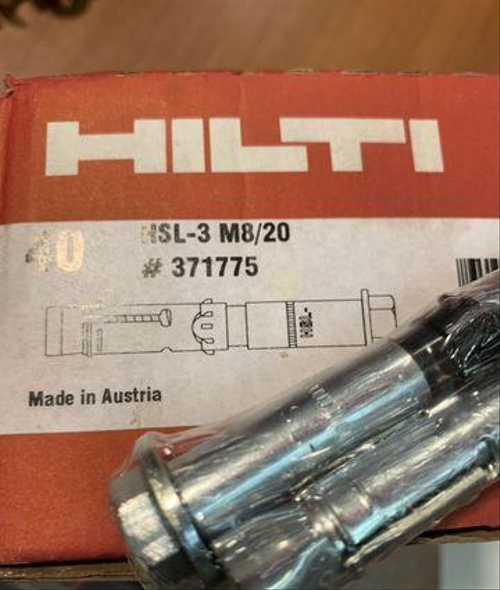 Анкер хилти hsl. Анкер Hilti HSL-3. Анкер HSL-3-G м20х190. Анкер хилти м8/20. Анкер хилти HSL м8/20.