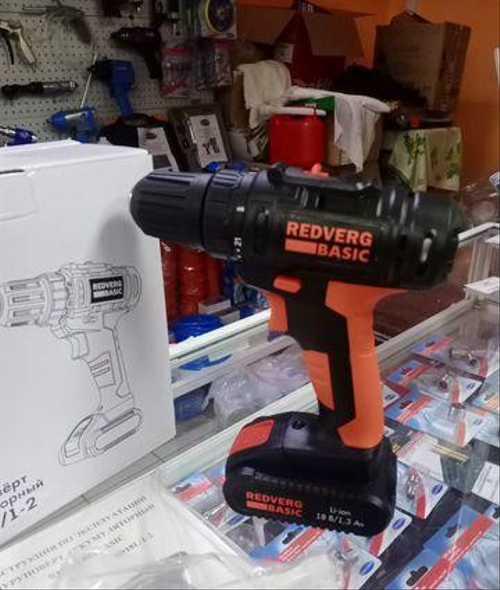 Шуруповерт аккумуляторный RedVerg Basic 18V