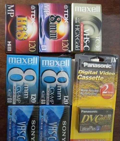Видеокассеты VHS-C для аналоговых видеокамер