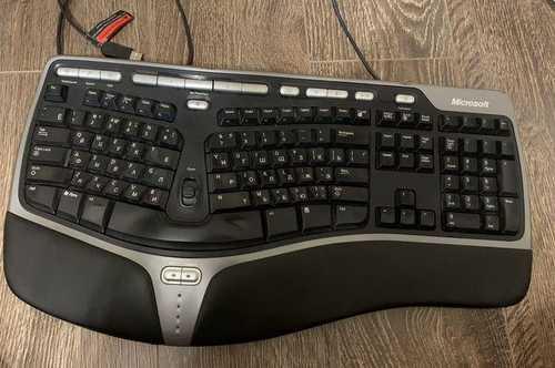 Мембранная клавиатура Microsoft Natural Ergonomic