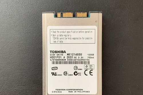 Жесткий диск hdd toshiba 120GB 1.8" microsata