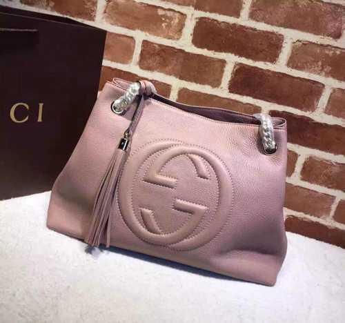 Сумка женская кожаная кремовая gucci Soho Tote Bag