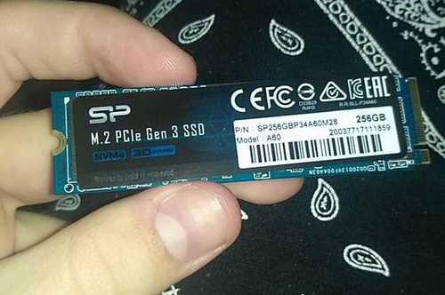 256 гб SSD M.2 накопитель Silicon Power P34A60 (SP