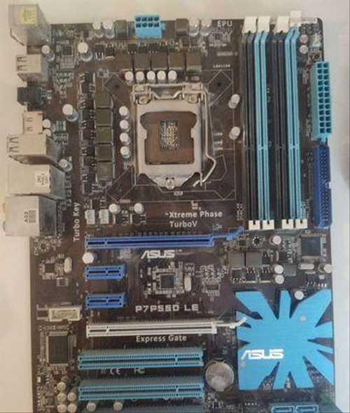 Материнская плата lga 1156 asus p7p55b le