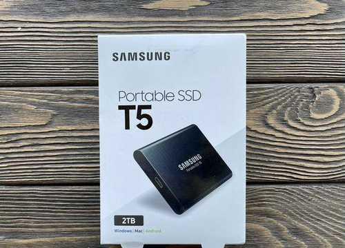 Внешний SSD диск Samsung T5 portable 2Tb Новый