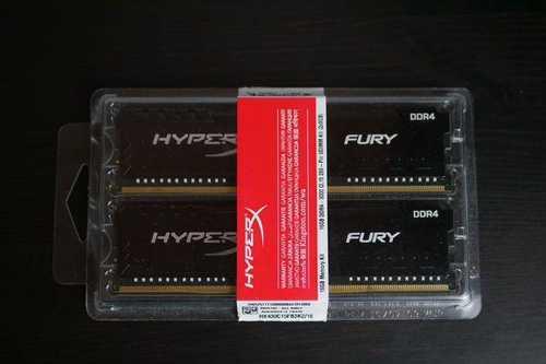 DDR4 3000MHz 16Gb HyperX Fury (16Гб) PC-24000