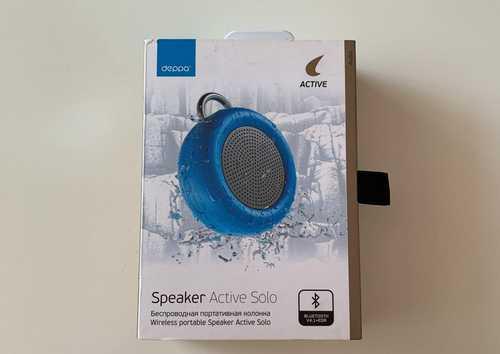 Колонка Deppa Speaker Active Solo синяя