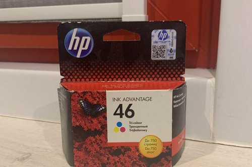 Картридж hp 46 струйный трехцветный