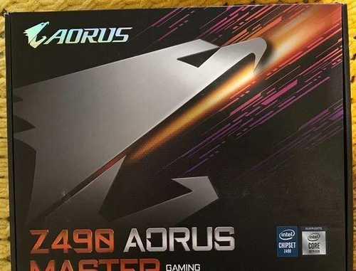 Материнская плата gigabyte Z490 aorus master