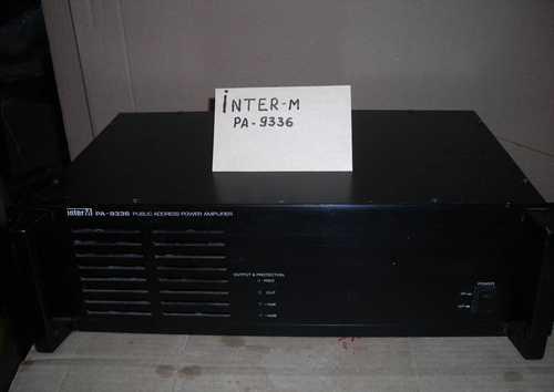 "Inter-M PA-9336" трансляционный усилитель