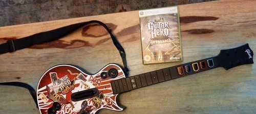 Гитара xbox 360 + Guitar Hero Metallica