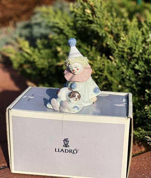 Lladro статуэтка клоун с щенком, Испания, 1985 год