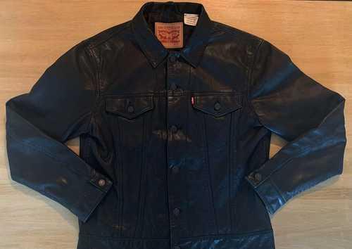 Кожаная куртка Levi's trucker jacket