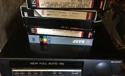Видеомагнитофон Sharp VC-6V3BJ с кассетами