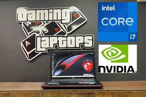 Игровой ноутбук MSI / бу / i7 / nvidia / ssd + hdd