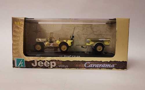 Jeep Willys 1:43 с прицепом