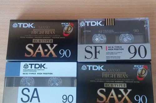 Аудиокассеты TDK хром набор 4шт идеальные