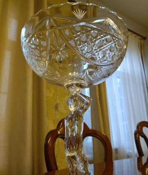 Огромная хрустальная ваза гхз