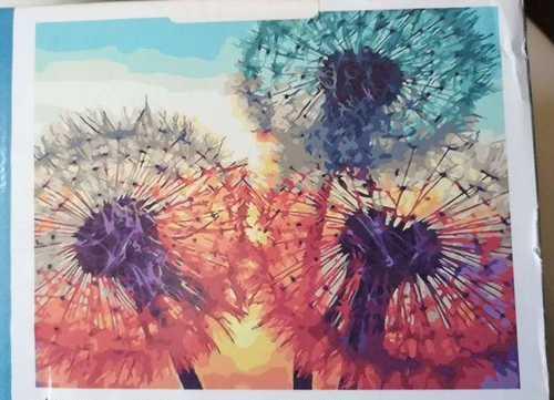 Картина по номерам "Одуванчики" 40/50