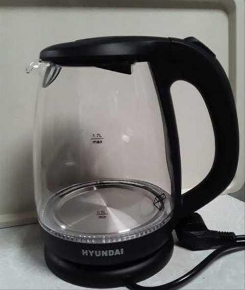 Электрический чайник Hyundai HYK-G1001, черный