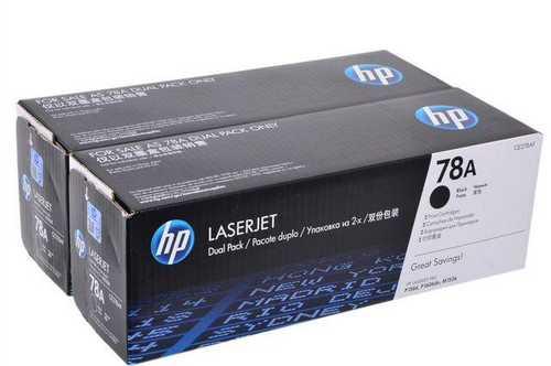 Оригинальный Картридж HP Laserjet 78А Black, двойн