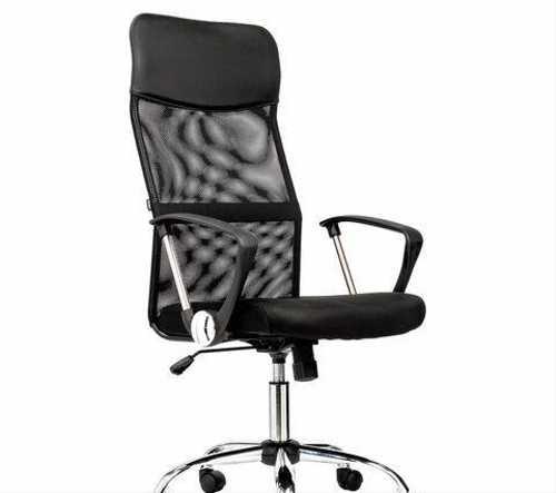 Кресло офисное brabix Flash MG-302 хром, черное
