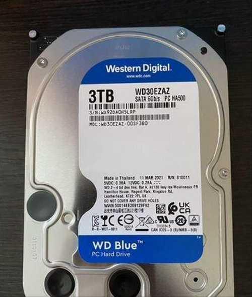 Жесткий диск HDD WD Blue 3TB (WD30ezaz)