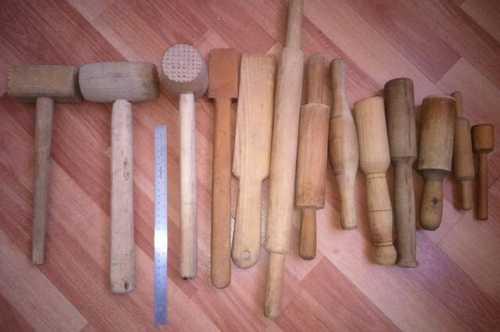 Набор деревянной кухонной утвари ручной работы