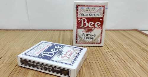 Игральные карты Bee Пчела, Jumbo Index, новые