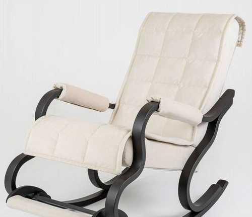 Кресло-качалка модель 5 с подножкой и пледом