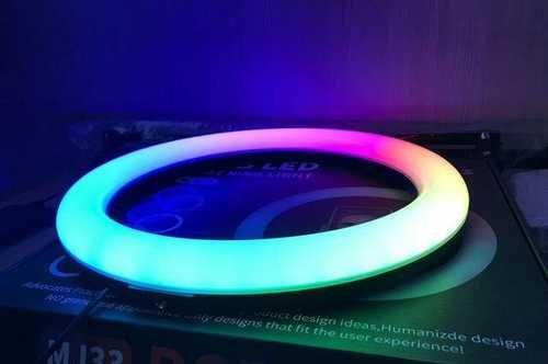 Кольцевая лампа RGB 33 см со штативом