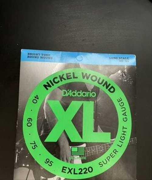 Басовые струны D’Addario EXL220 (4095)