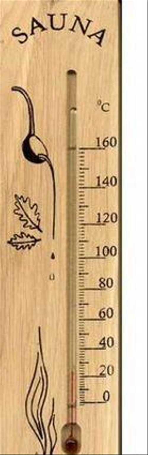 Термометр Сауна-Баня, деревянный, тсс-2, 43123
