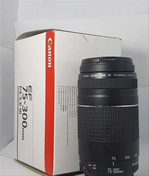 Canon EF 75-300mm f/4-5.6 III телевик Кенон 75-300