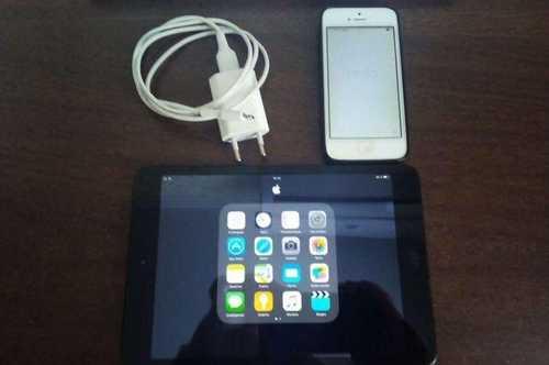 iPad mini 1 (16gb sim+wi-fi) + iPhone 5 (32gb)