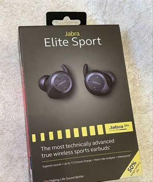 Беспроводные наушники Jabra Elite Sport