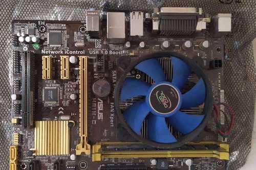 Связка плата Asus H81M-C, Pentium G3220, 4гб DDR3